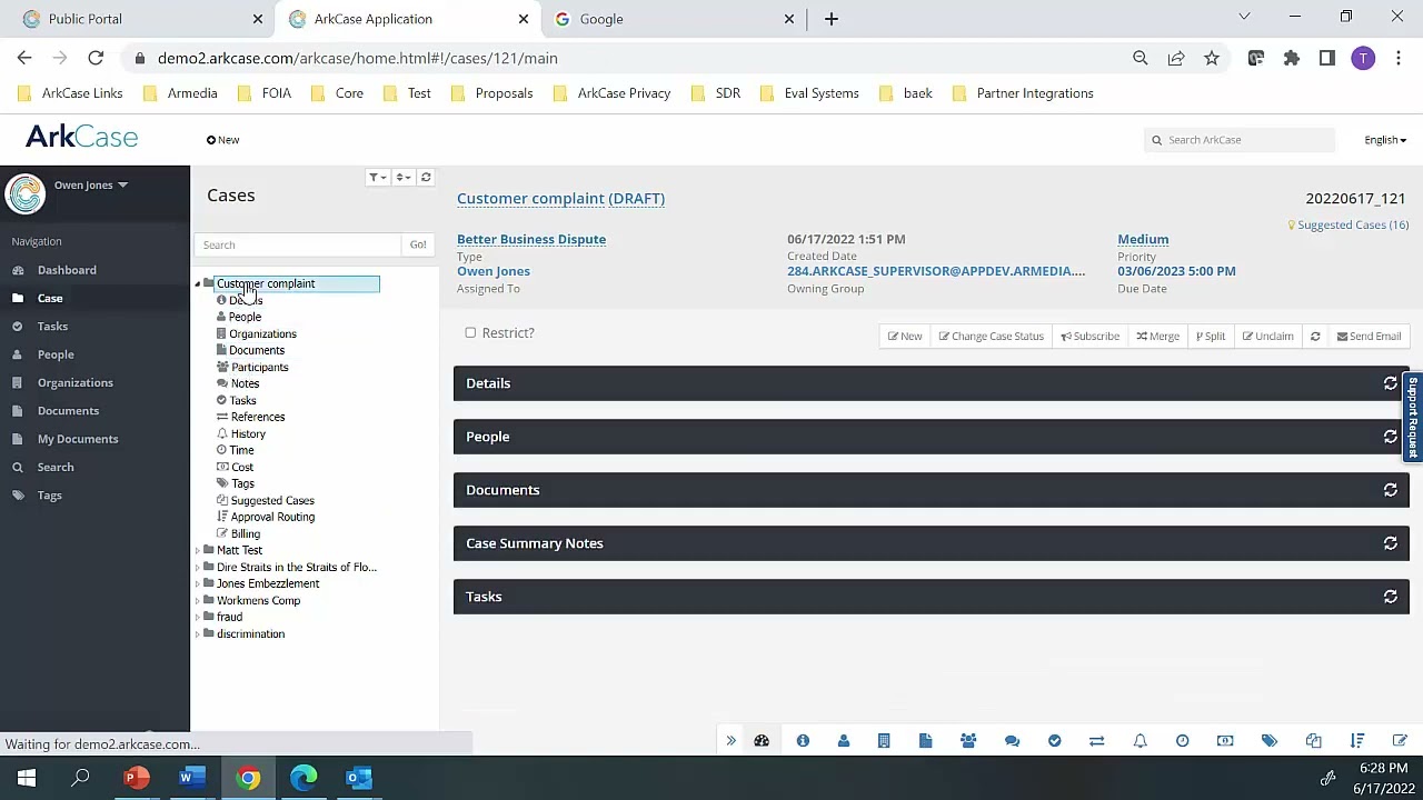 ArkCase Complaint Management Solution Demo