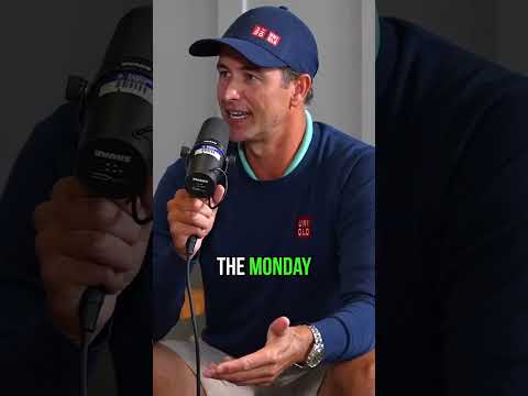 Adam Scott showed up to the interview wearing blue… Huge upset for everyone who had khaki at -230.