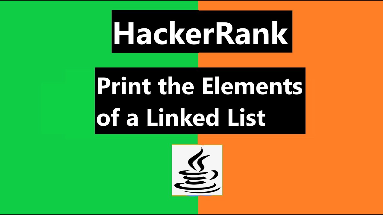 Print the Elements of a Linked List Hackerrank Solution - java | Hackerrank Data Structures