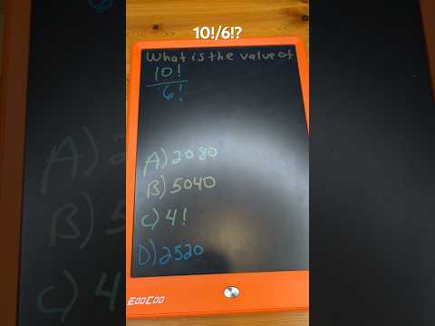 What is the value of 10!/6!?