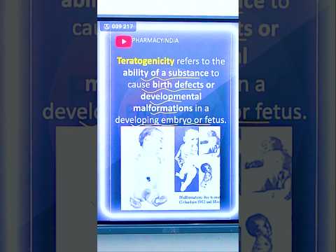 What Is Teratogenicity ? #pharmacology #mbbs #gpatpreparation #medicalstudents #pharmacyindia