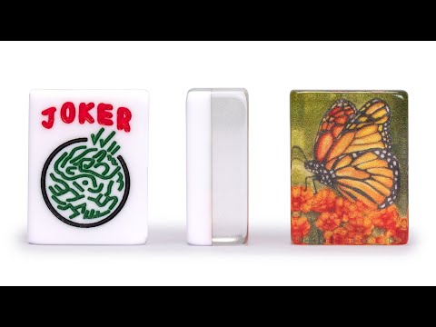 American Mahjong Set of 166 Tiles - "Papillon"