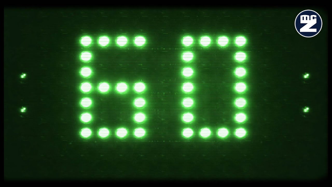 ⏱️ 60 Second Countdown Timer • Green LED Digital Style for Events, Videos and Presentations