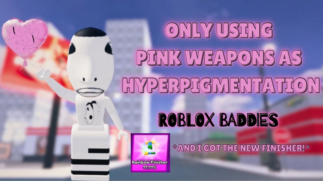 ˚.🎀༘⋆ Only using pink weapons as hyperpigmentation in ROBLOX BADDIES *I got the new finisher*˚.🎀༘⋆