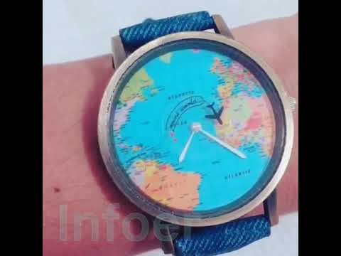 Relógio Mini Mapa Mundo Música: Wander Músico: @iksonofficial