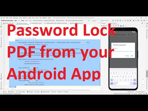 How to password lock the PDF file from your Android App? – programmerworld