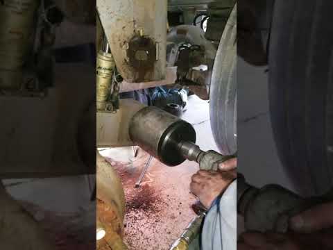 We are replacing Henderson Suspension Bushing on this trailer !