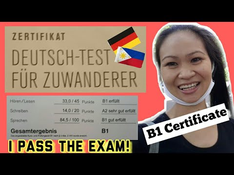 DTZ / Telc B1 German Exam! My B1 Certificate In Germany! | Filipina-German Life