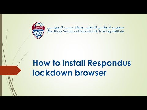 How to install Respondus Lockdown Browser