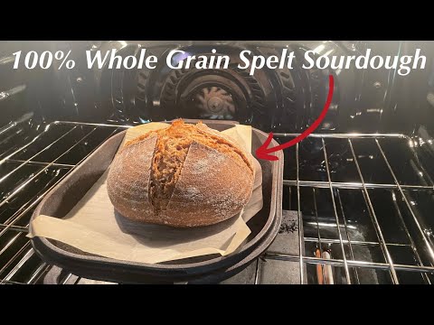 DELICIOUS Spelt Sourdough Bread (Straightforward Method)