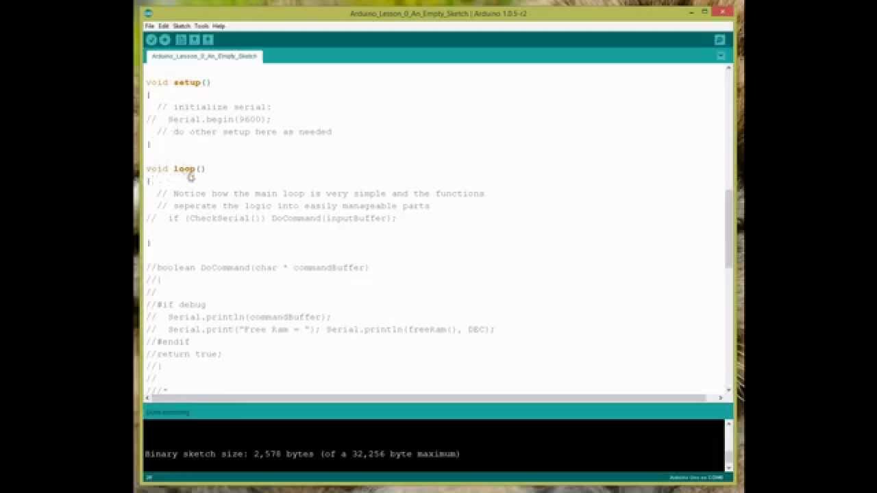 Fast Track to Arduino Programming - Lesson 0, An Empty Sketch - element14 Community