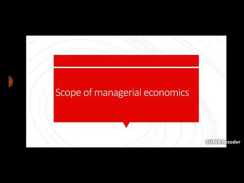 Scope of managerial economics