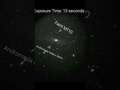 I pointed my Binoculars at 2 Galaxies! #shorts
