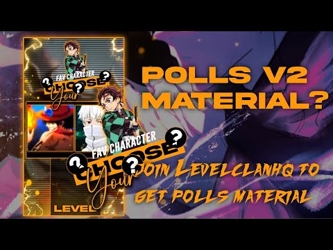 How to make anime polls v2 and where is material?|#amv #animepolls #amv #otaku #polls #instagram