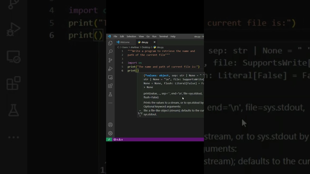 Python Tutorial: Retrieve Name and Path of Current File