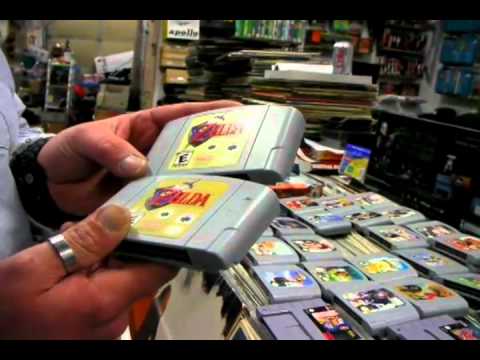 Retro Game Store Trade Ins SNES and N64 games collection: Earthbound, Final Fantasy, Zelda