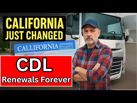 California DMV News 2025 | CDL Renewal Online | Commercial Drivers License Renewal | DMV License