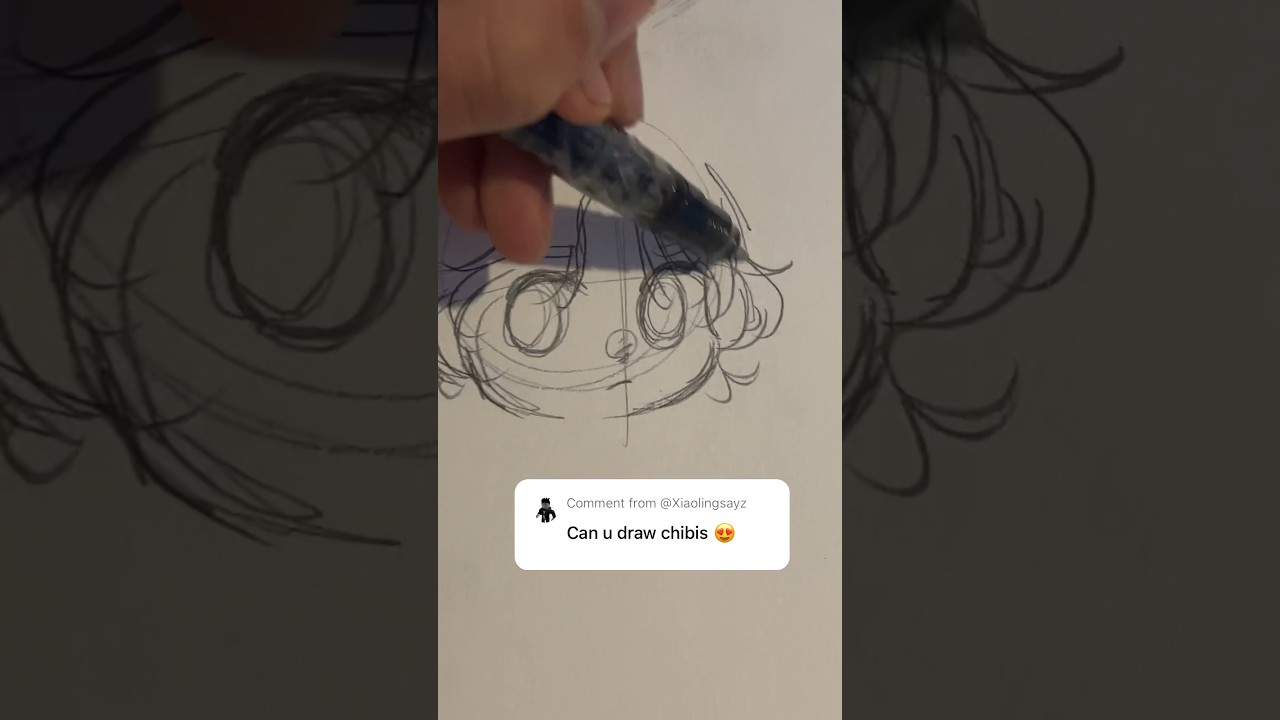 Chibi sketch 🤍👀 #art #shorts