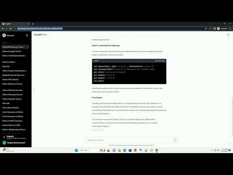 heatmap python matplotlib example