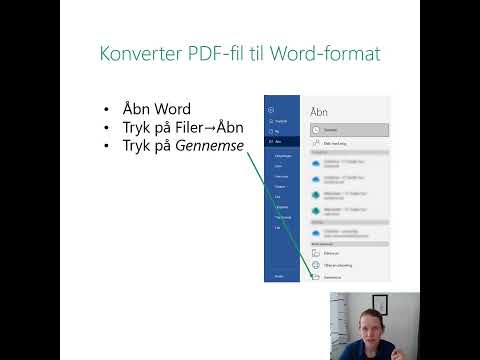 Konverter PDF til Word (PC)