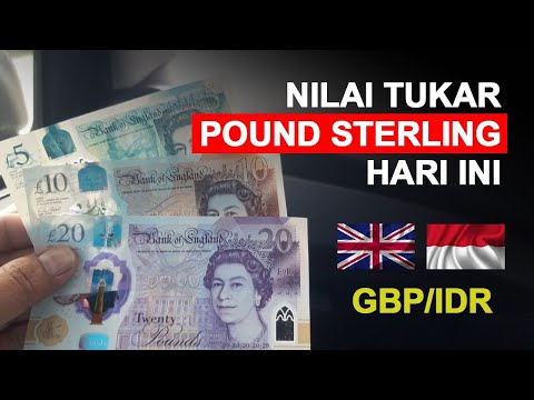 POUNDSTRLING (GBP) ENGLAND EXCHANGE RATE AGAINST RUPIAH (IDR) TODAY