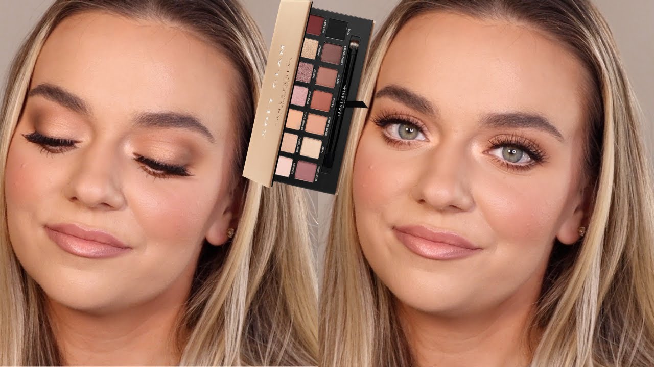 BEGINNER Everyday Eyeshadow Tutorial, SOFT GLAM PALETTE TUTORIAL!