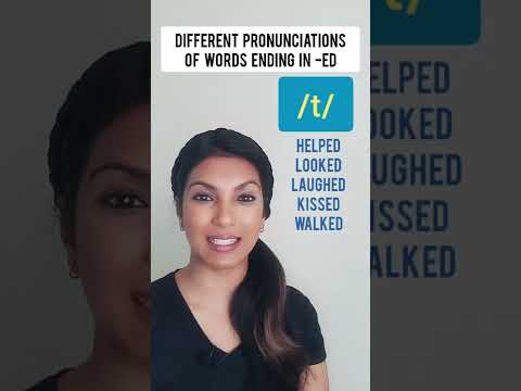 Different Pronunciations of Words Ending In -ED #englishpronunciation #learnenglish