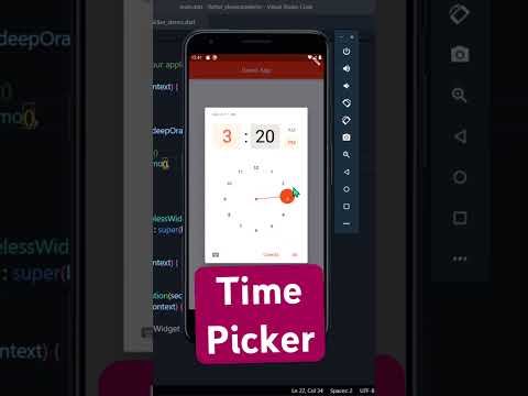 Flutter Time Picker Widget