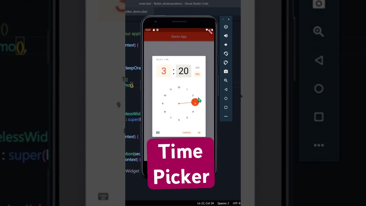 Flutter Time Picker Widget