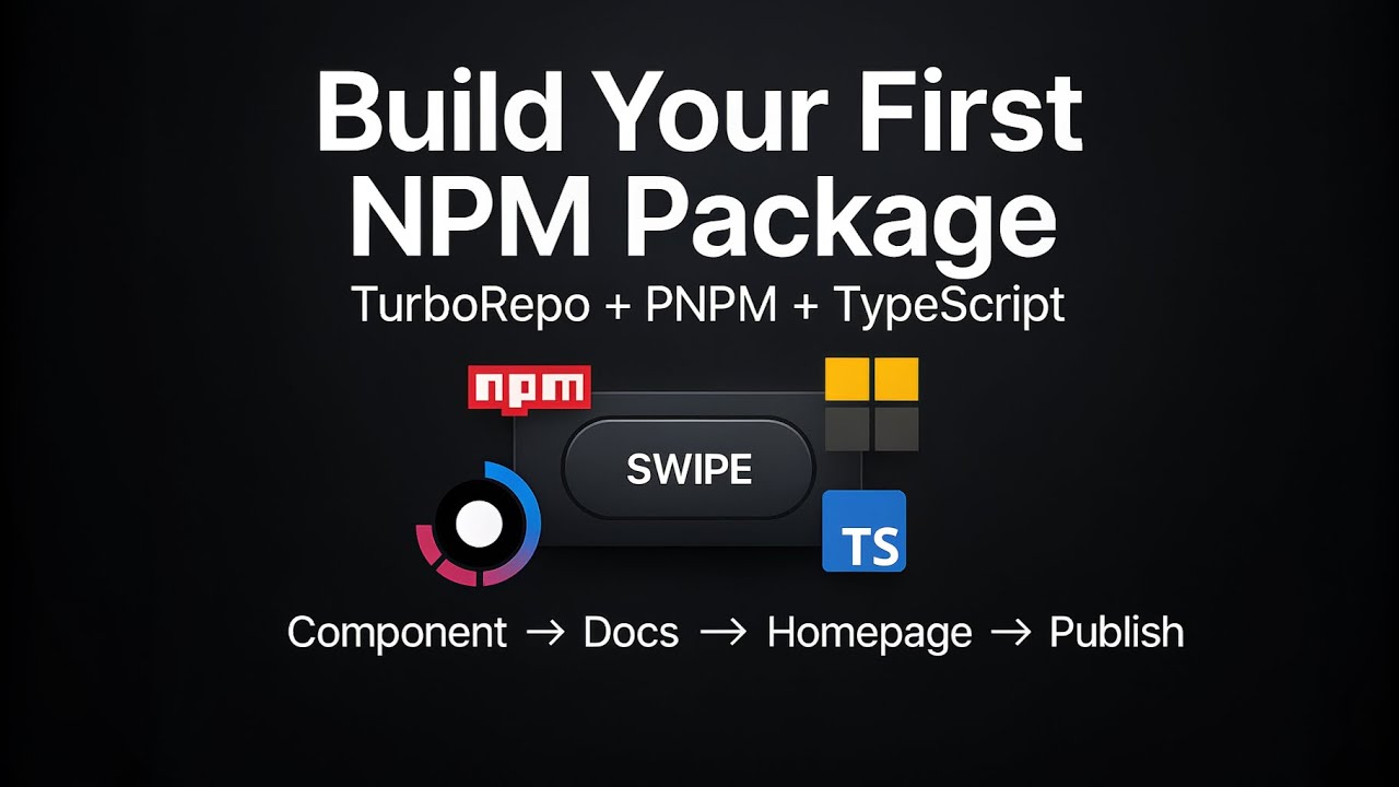 React Component → NPM Package (React + TypeScript + TurboRepo)