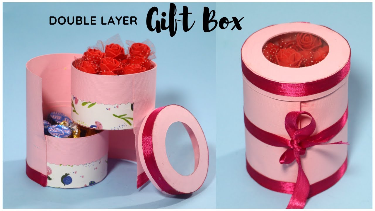Double Layer Gift Box | Valentines Day Gift for Him / Her | DIY Valentine Gift Box