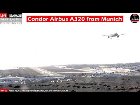 TOUCH and GO AROUND in Lanzarote Airport | LanzaroteWebcam