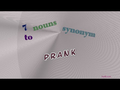 prank - 7 nouns synonym to prank (sentence examples)