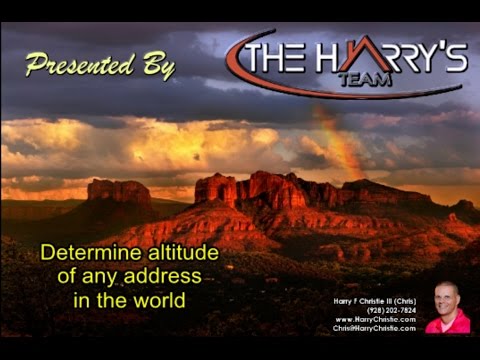 Determine Altitude of Any Address In The World
