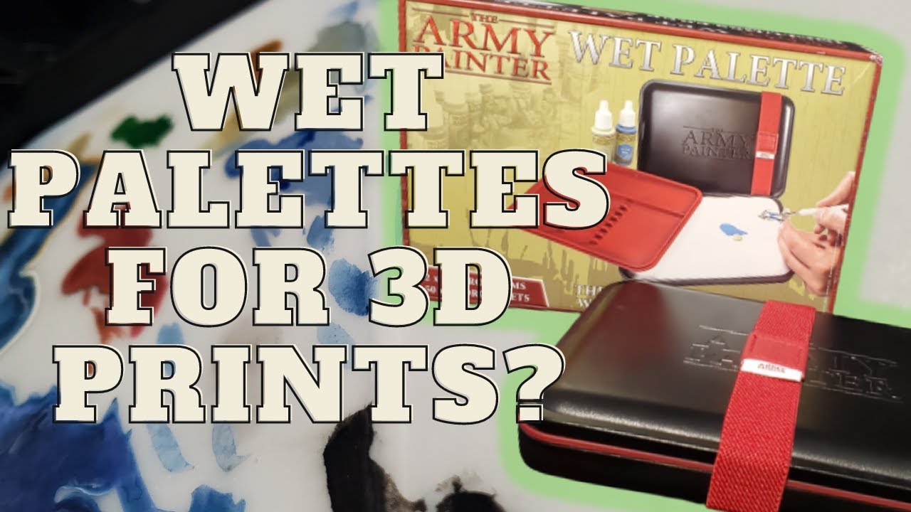 How To Use a WET PALETTE For Your 3D Printed STATUES