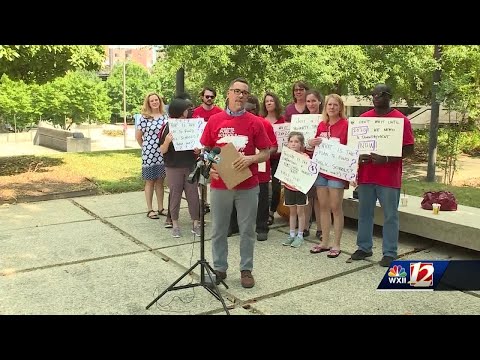 Guilford County teachers want more school funding from state lawmakers and local county commissio...