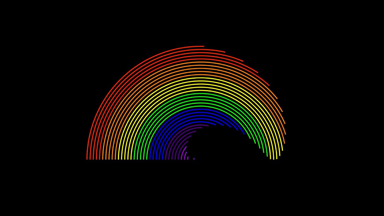 Colorful Circular Animations HTML CSS JavaScript