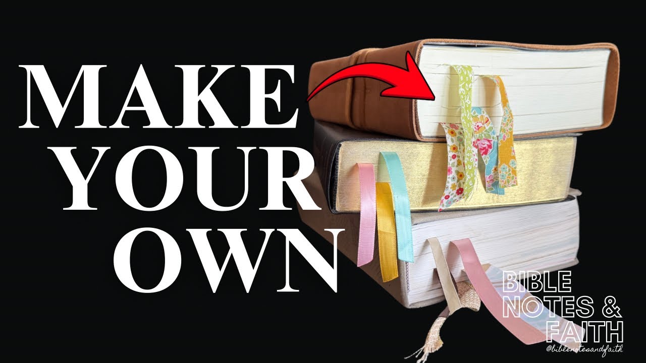 How To Make Your Own DIY Bible Ribbon Bookmarks | Bible Journaling Bookmark