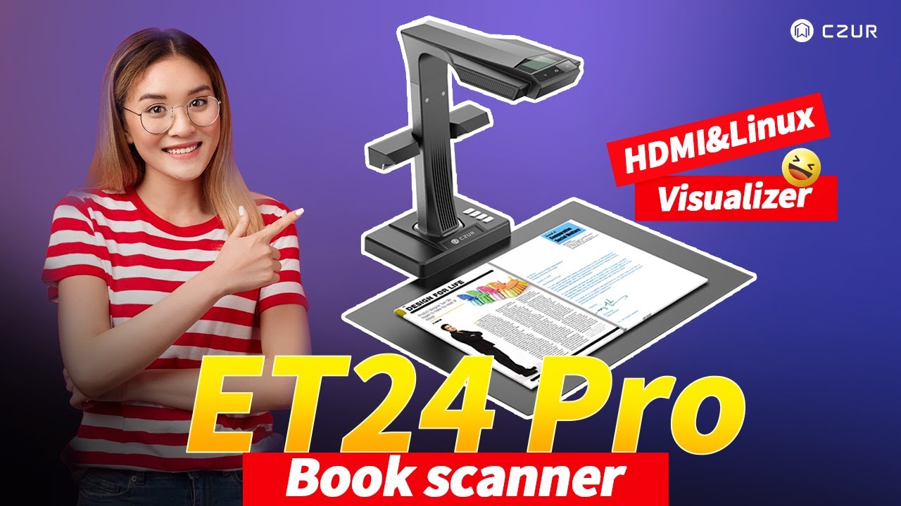 How to Use CZUR ET24 Pro Book Scanner to Scan Books in Seconds | Unboxing & Review