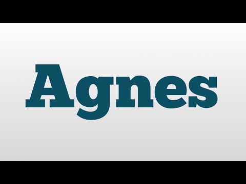 Agnes meaning and pronunciation