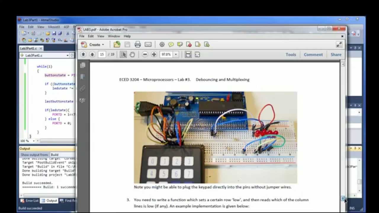 ECED3204 Lab #3 - Button Debouncing and Multiplexing