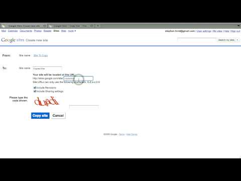 Google Sites - Copy Site - Change the URL of your Site