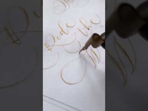 flourishing worksheets | modern calligraphy | cottontail