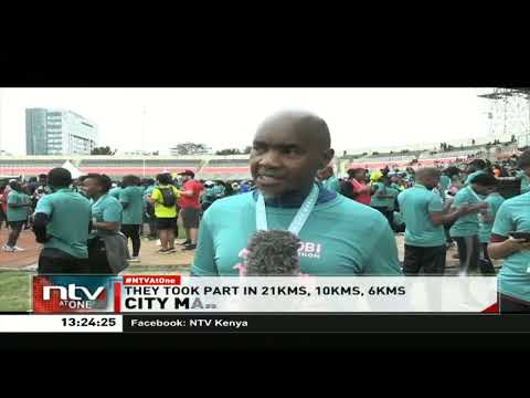 Thousands of runners join elite runners for the Nairobi City Marathon