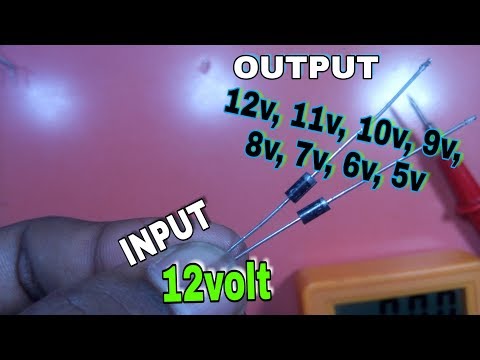 Simple multi voltage power supply | circuit using only diode | regulate 12v to different voltage