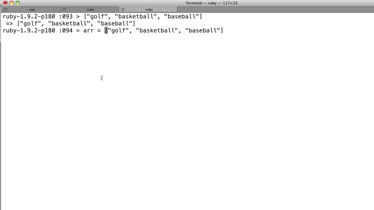Ruby Enumerable methods: first, last, each