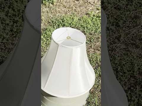 Can you SPRAY PAINT a LAMPSHADE!?! #diy