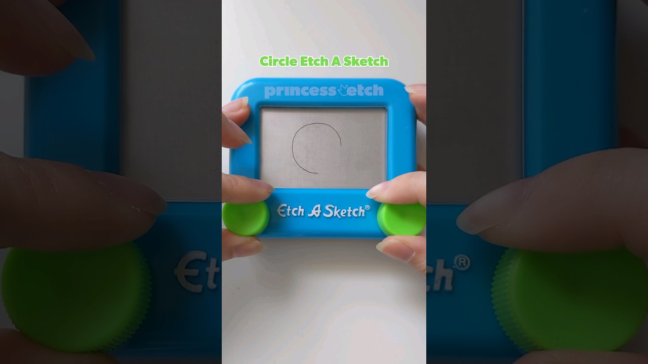 Etch A Sketch circle ⭕ #etchasketch