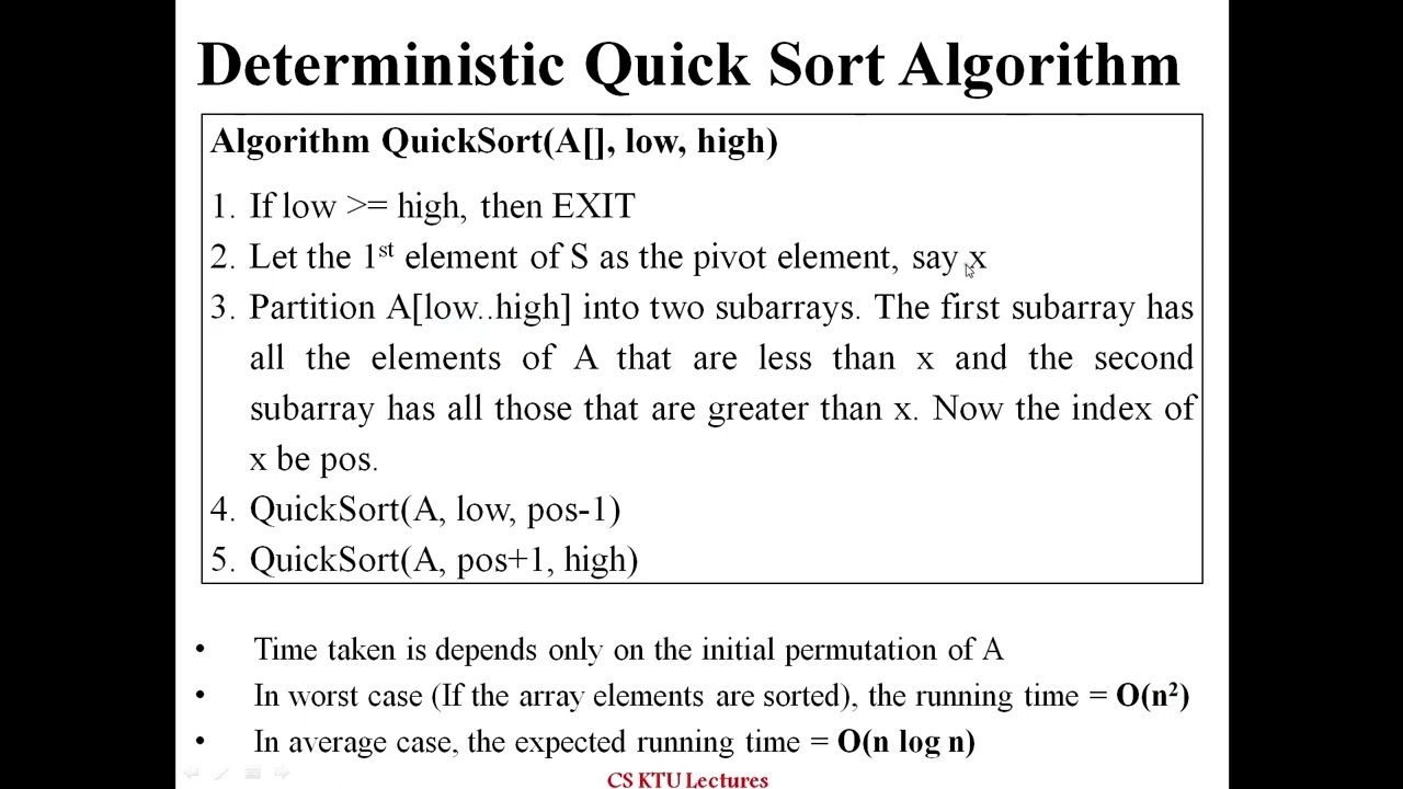Randomized Algorithms: Las Vegas, Monti Carlo, Randomized Quick Sort