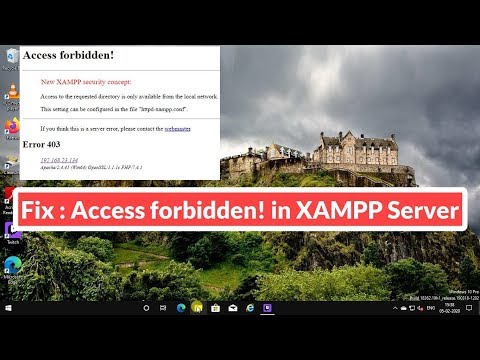 Fix : Access forbidden! in XAMPP Server